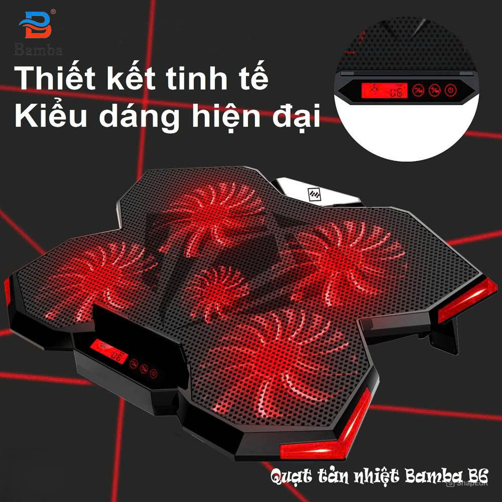 Quạt làm mát laptop Bamba B6 (5 quạt) – BAMBA