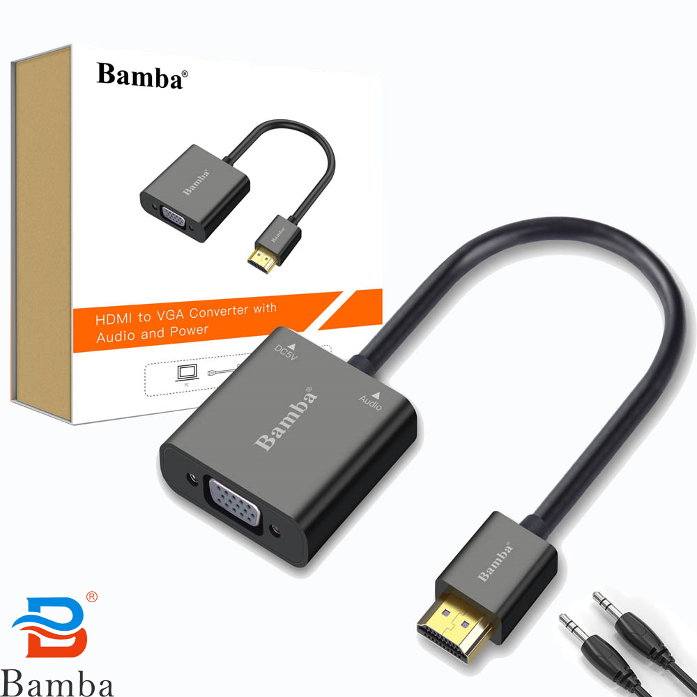 Cable Hdmi – Vga Bamba (Vga Đầu cái+có tiếng) – BAMBA