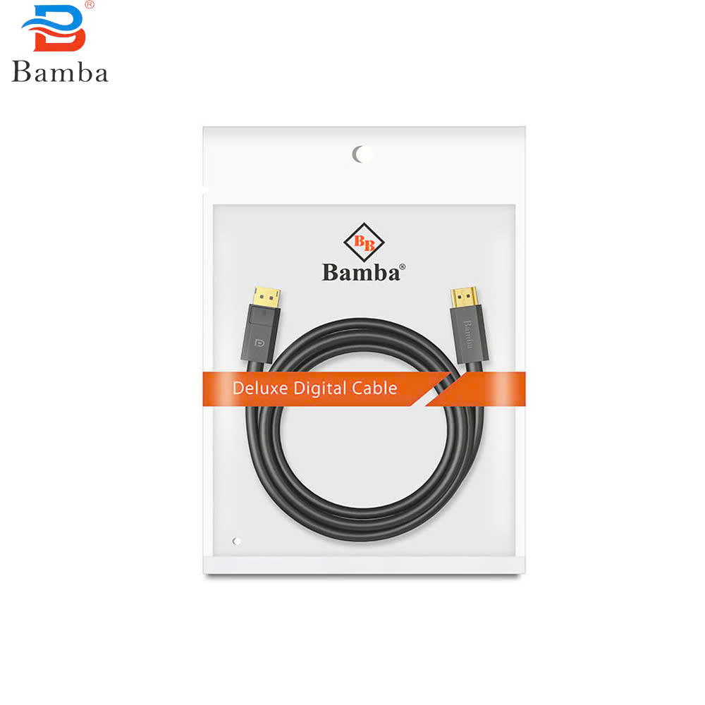 Cable Display Port – Hdmi Bamba 4K/30HZ 5M ( 2 Đầu Đực ) – BAMBA